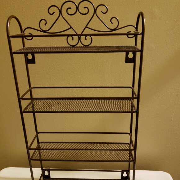 Wall Decor | Country Looking Small Metal Shelf For Wall Or Counter Top ...